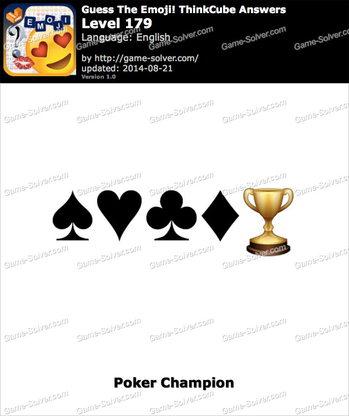 Guess The Emoji ThinkCube Level 179 • Game Solver Guess The Emoji ThinkCube Level 179 • Game Solver