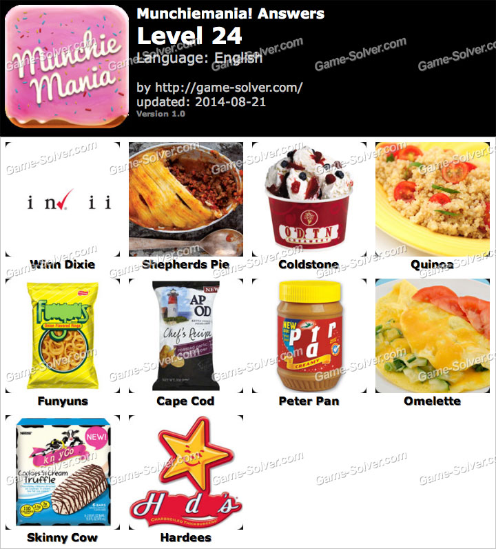 Munchiemania Level 24 • Game Solver