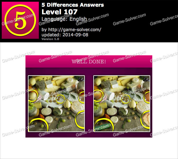 5 Differences Level 107 • Game Solver