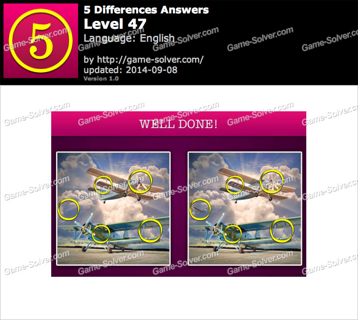 5 Differences Level 47 • Game Solver