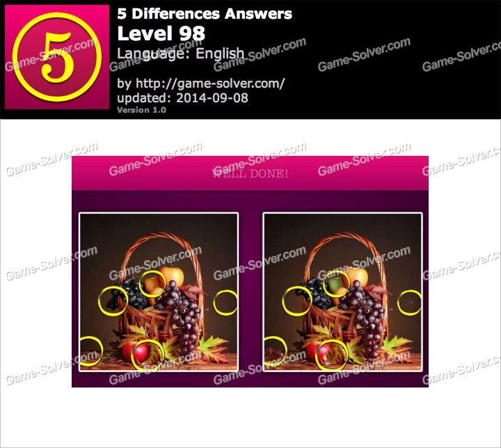 5 Differences Level 98 • Game Solver