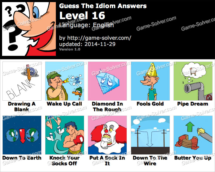 Guess The Idiom Level 16 • Game Solver