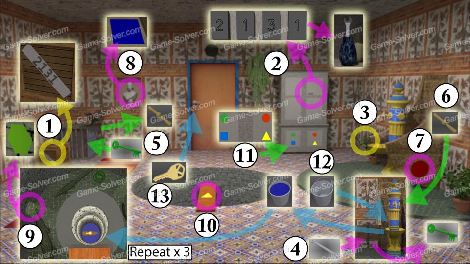Escape 10 Magic Rooms Stage 9 • Game Solver