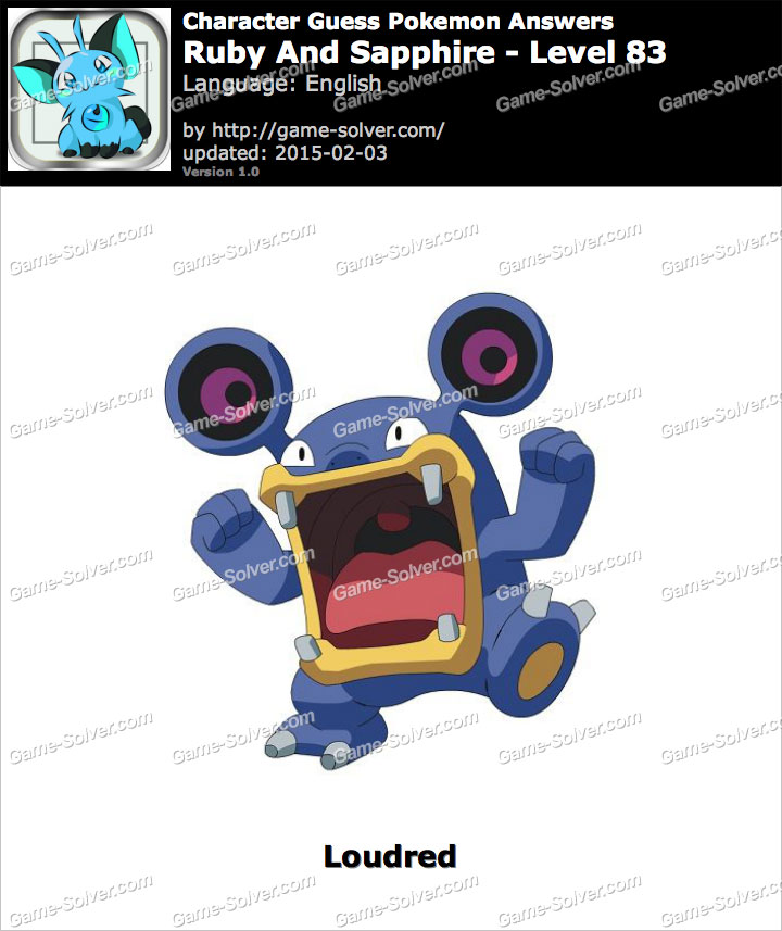 Ruby And Sapphire Level 83 • Game Solver