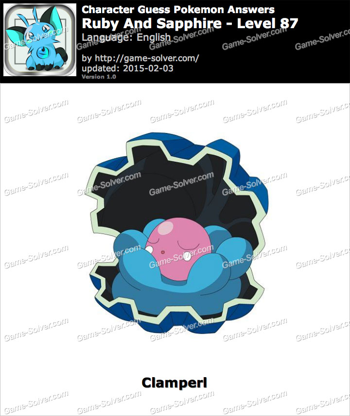 Ruby And Sapphire Level 87 • Game Solver