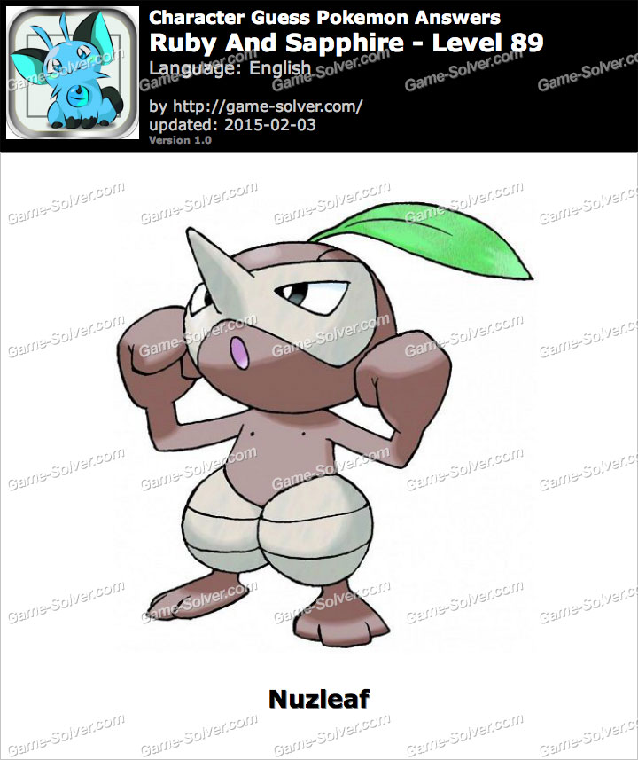 Ruby And Sapphire Level 89 • Game Solver