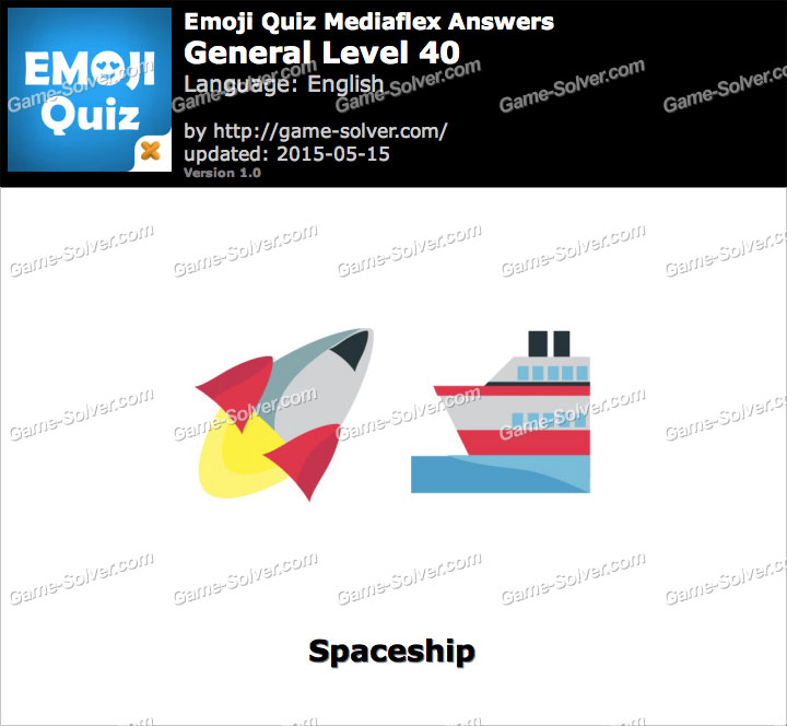 Emoji Quiz General Level 40 • Game Solver