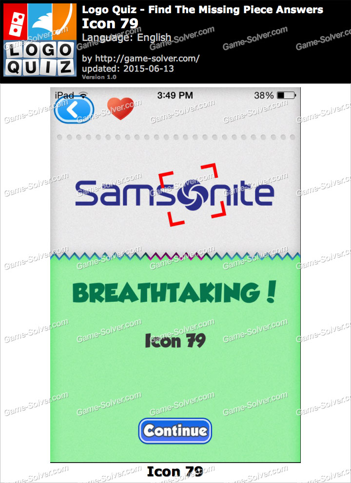 Logo Quiz Find The Missing Piece Icon 79 • Game Solver