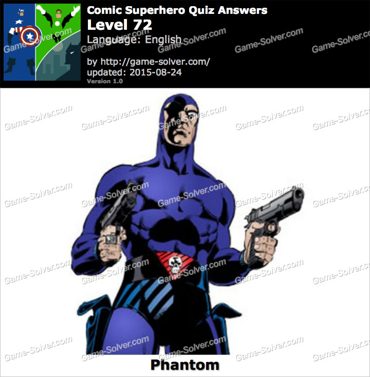 Comic Superhero Quiz Level 72 • Game Solver