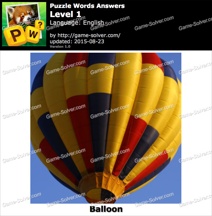 Puzzle Words Answers Game Solver