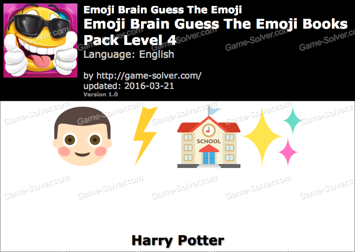 Emoji Brain Guess The Emoji Books Pack Level 4 Answers • Game Solver