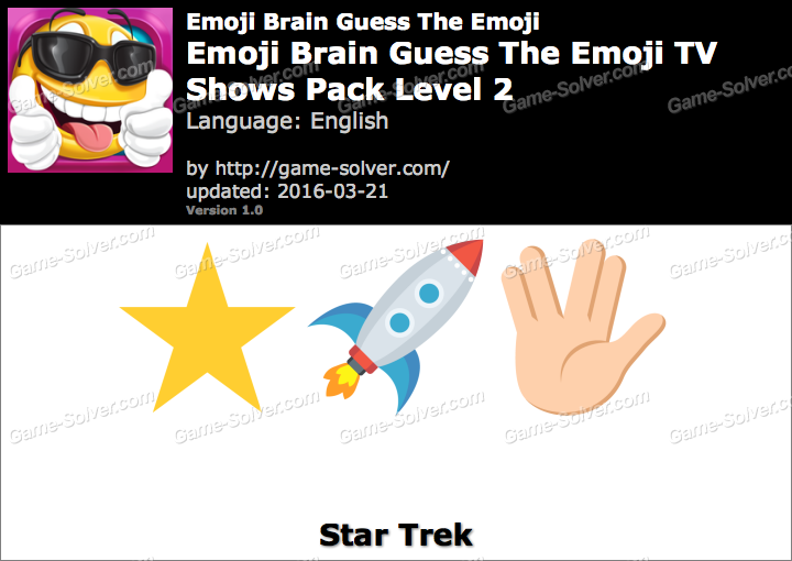 Emoji Brain Guess The Emoji TV Shows Pack Level 2 Answers • Game Solver