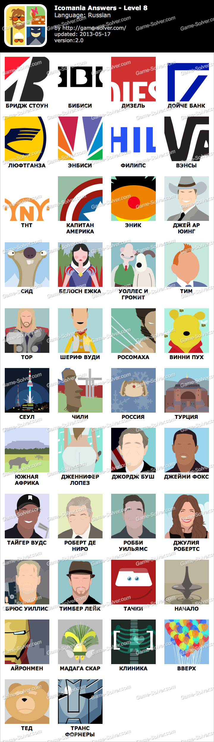 ICOMANIA УРОВЕНЬ 8 • Game Solver