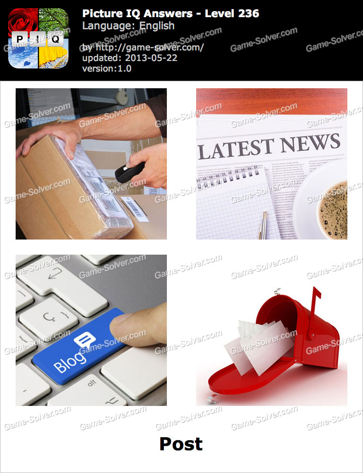 Picture IQ Level 236 • Game Solver