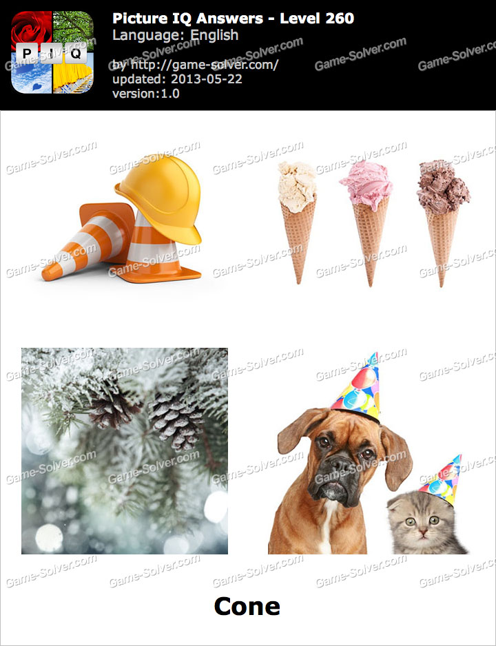 Picture IQ Level 260 • Game Solver