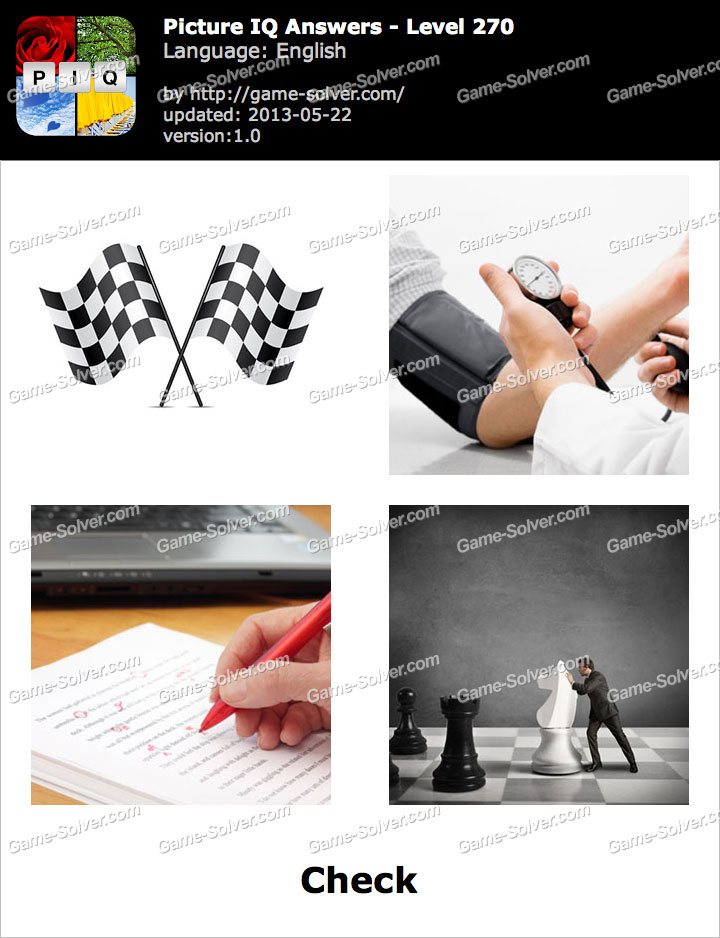 Picture IQ Level 270 • Game Solver