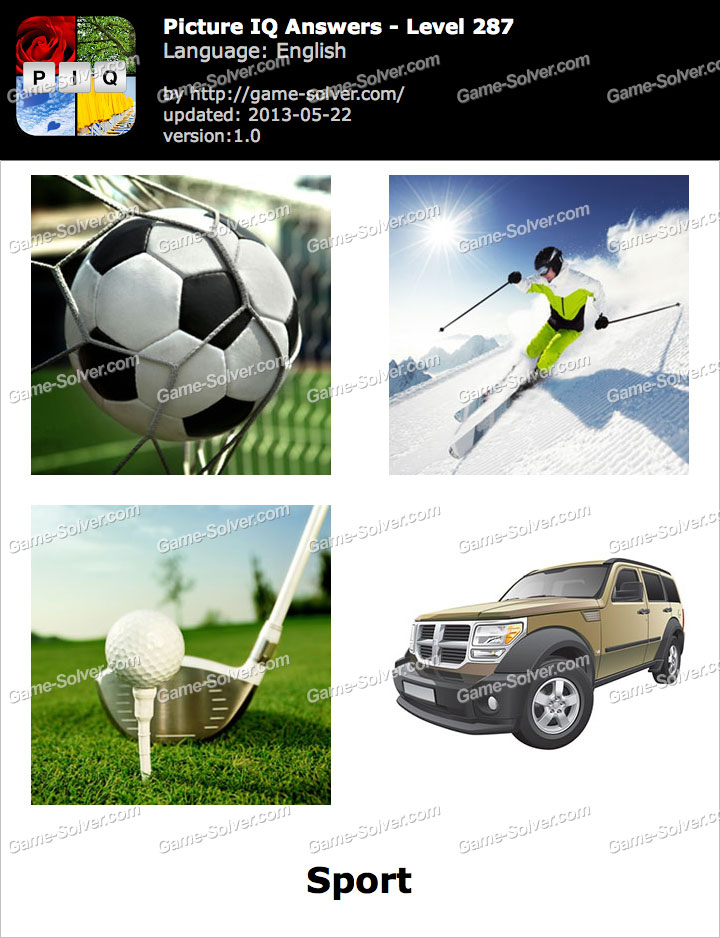Picture IQ Level 287 • Game Solver
