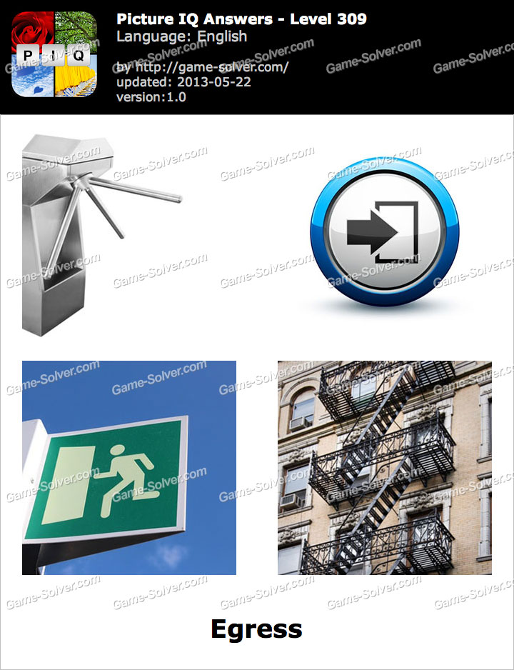 Picture IQ Level 309 • Game Solver