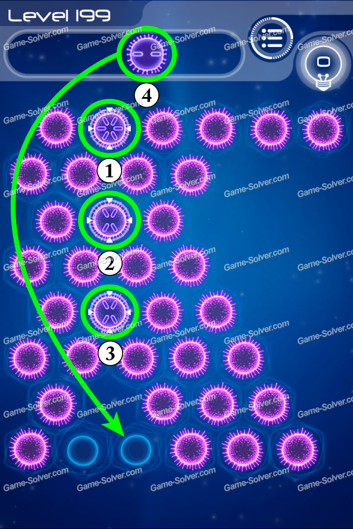 Sporos Level 199 • Game Solver