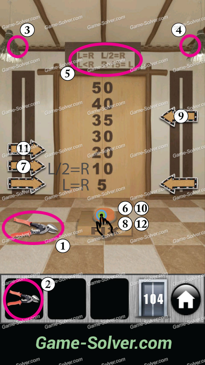 100 Doors 2013 Level 104 • Game Solver