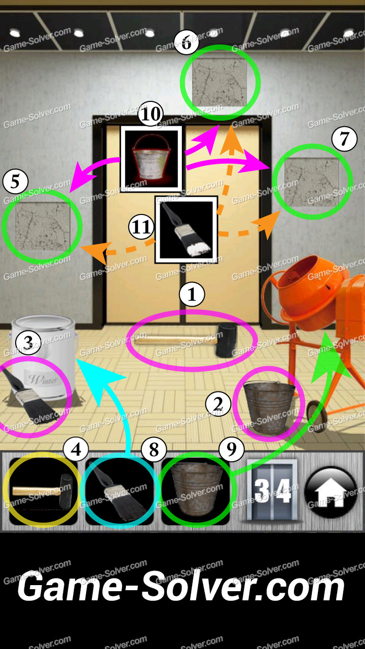 100 Doors Runaway Level 34 • Game Solver