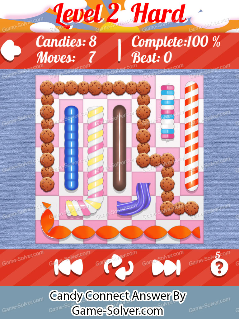 Candy Connect 7x7 Hard Level 2 • Game Solver