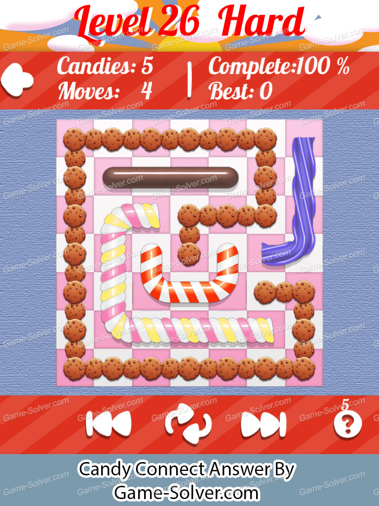 Candy Connect 7x7 Hard Level 26 • Game Solver