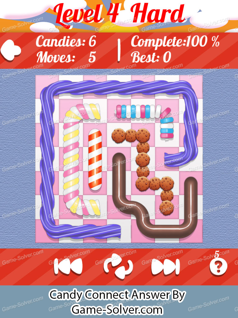 Candy Connect 7x7 Hard Level 4 • Game Solver
