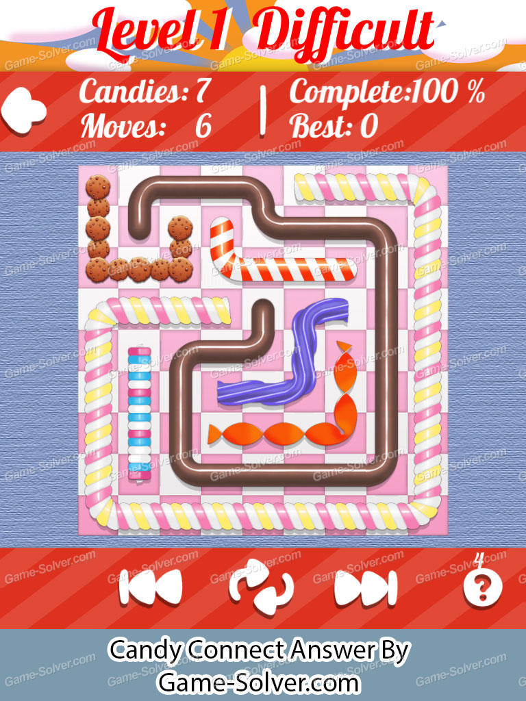 Candy Connect 9x9 Difficult Level 1 • Game Solver