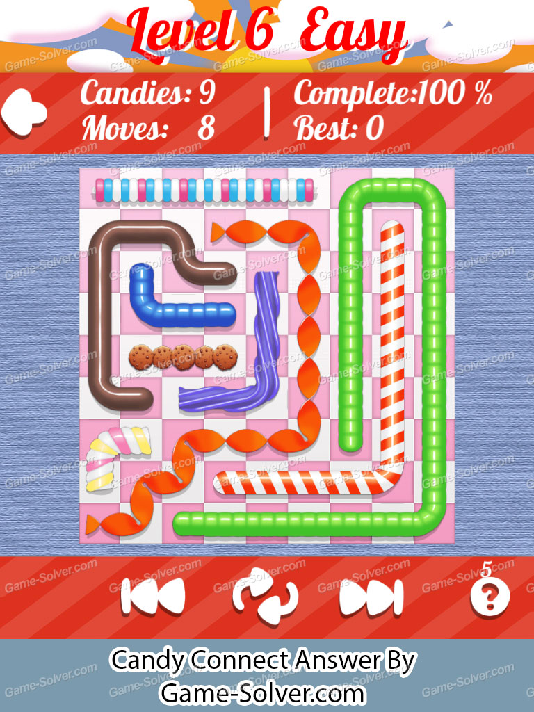 Candy Connect 9x9 Easy Level 6 • Game Solver