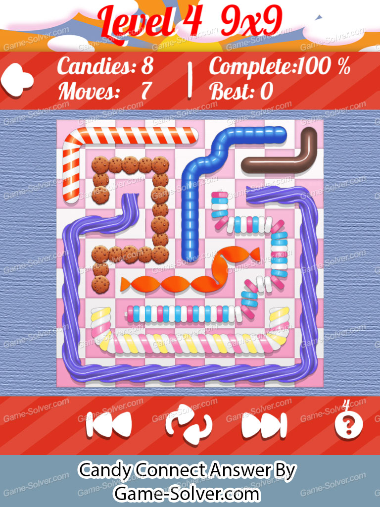 Candy Connect Blue Pack 9x9 Level 4 • Game Solver
