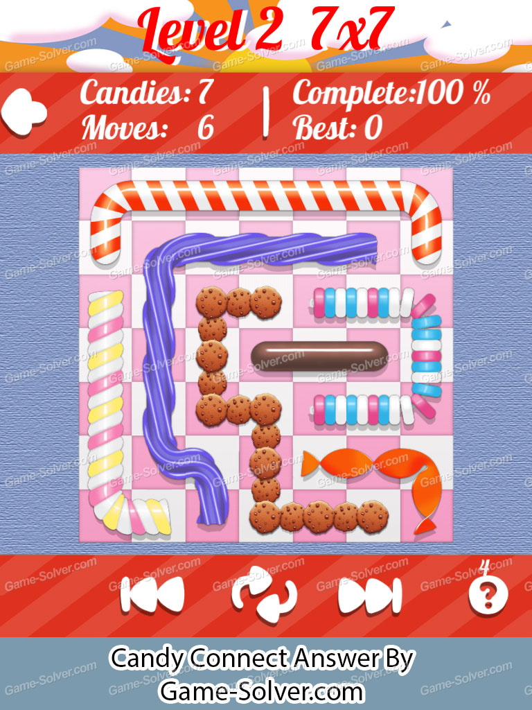 Candy Connect Green Pack 7x7 Level 2 • Game Solver