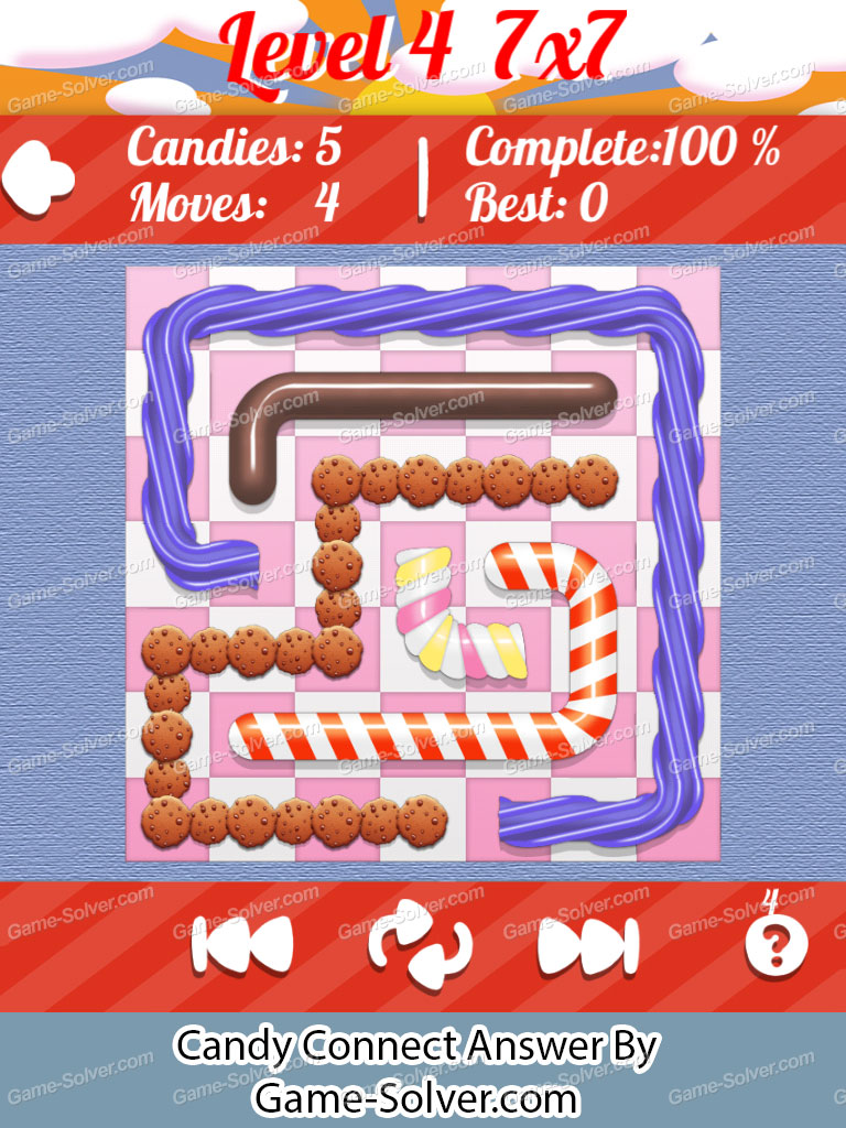 Candy Connect Green Pack 7x7 Level 4 • Game Solver