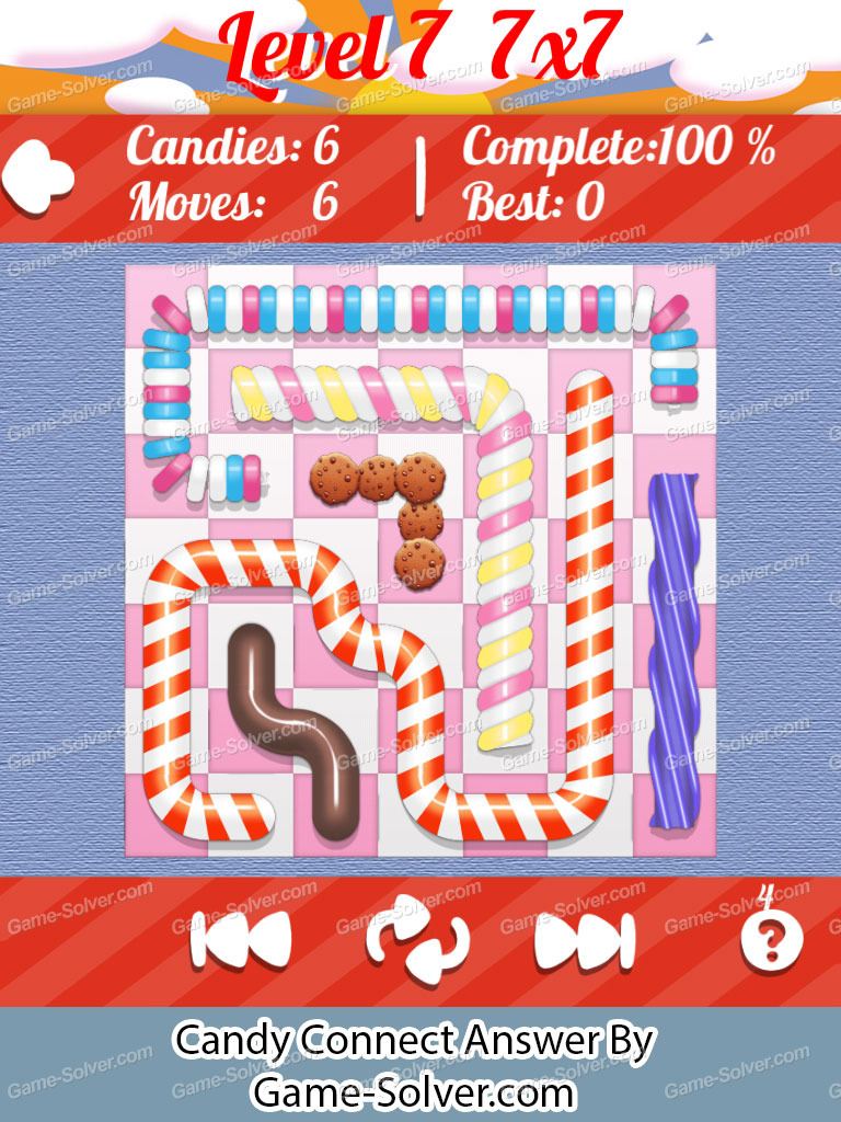 Candy Connect Green Pack 7x7 Level 7 • Game Solver