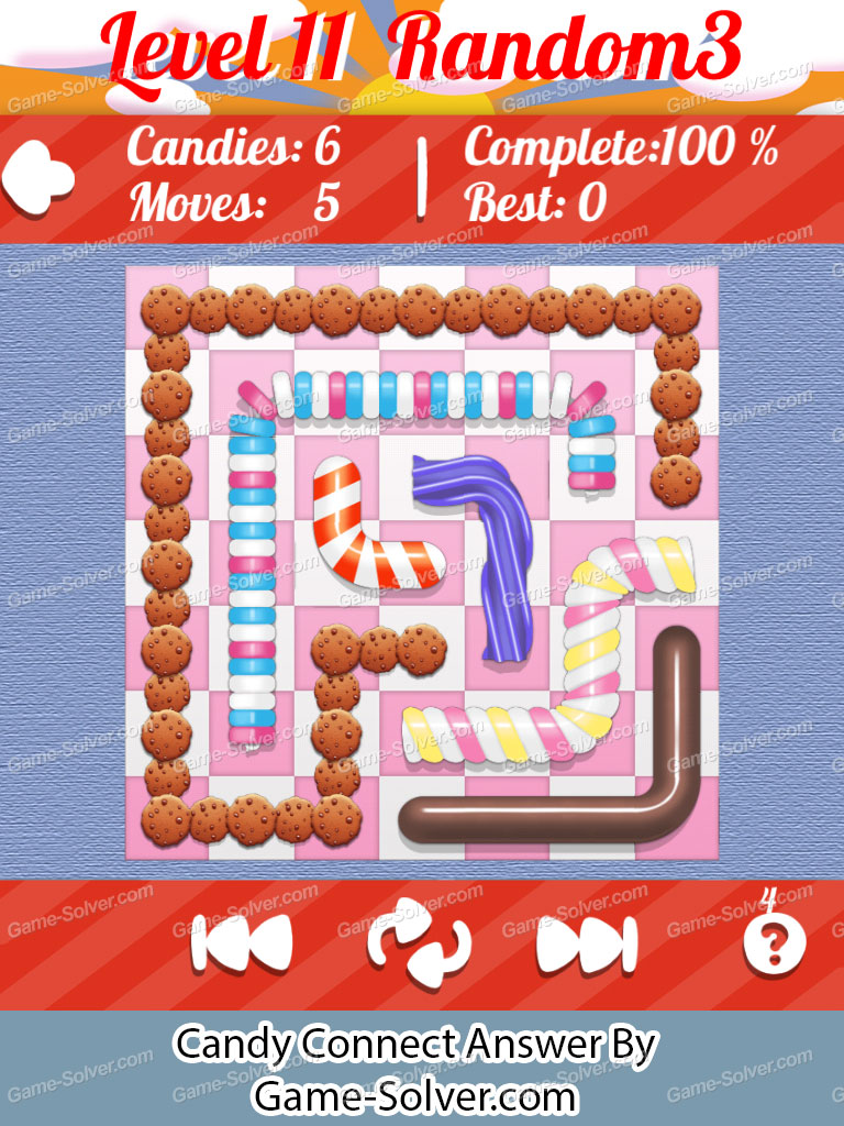 Candy Connect Rainbow Pack Random 3 Level 11 • Game Solver