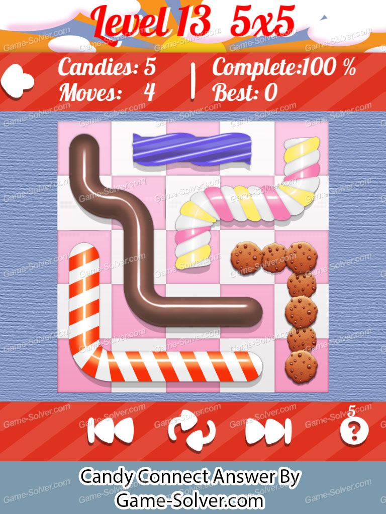 Candy Connect Regular Pack 5x5 Level 13 • Game Solver