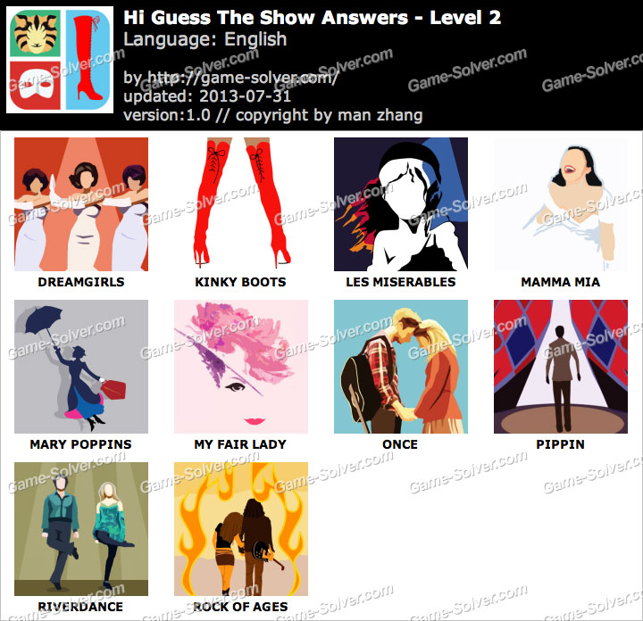 Hi Guess the Show Level 2 • Game Solver