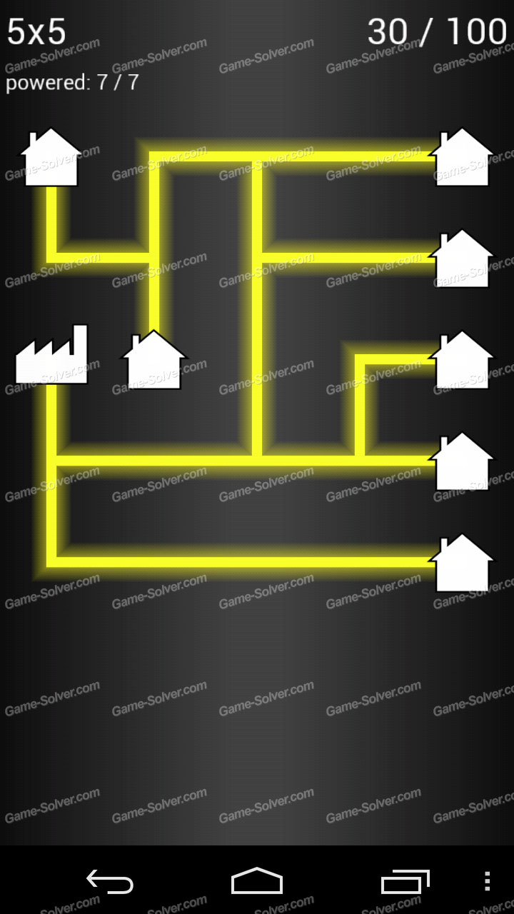 Power Flow 5x5 Level 30 • Game Solver