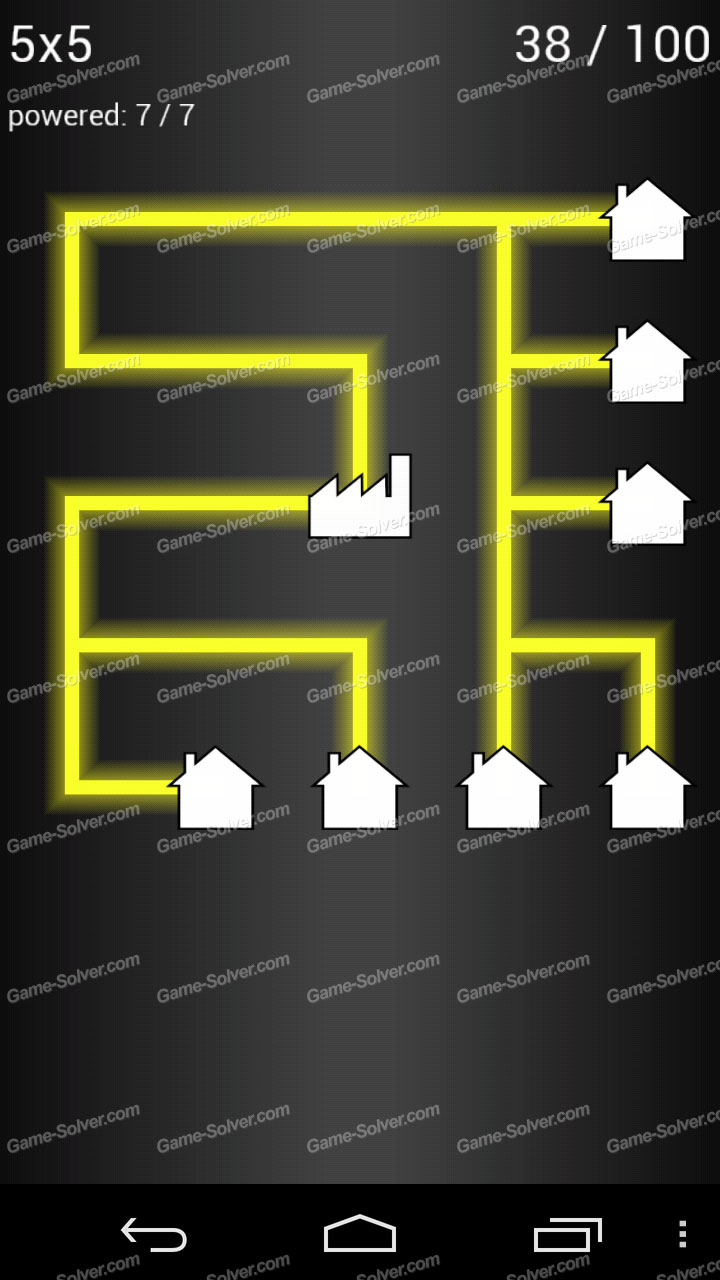 Power Flow 5x5 Level 38 • Game Solver