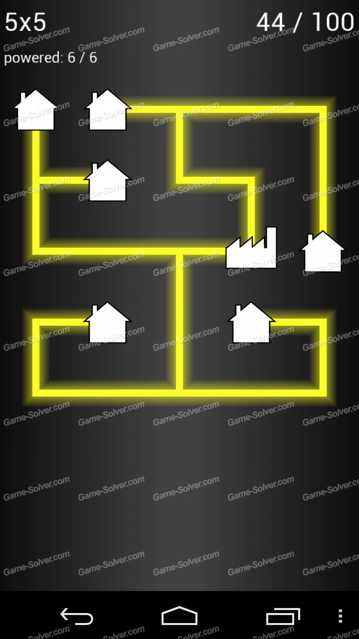 Power Flow 5x5 Level 44 • Game Solver