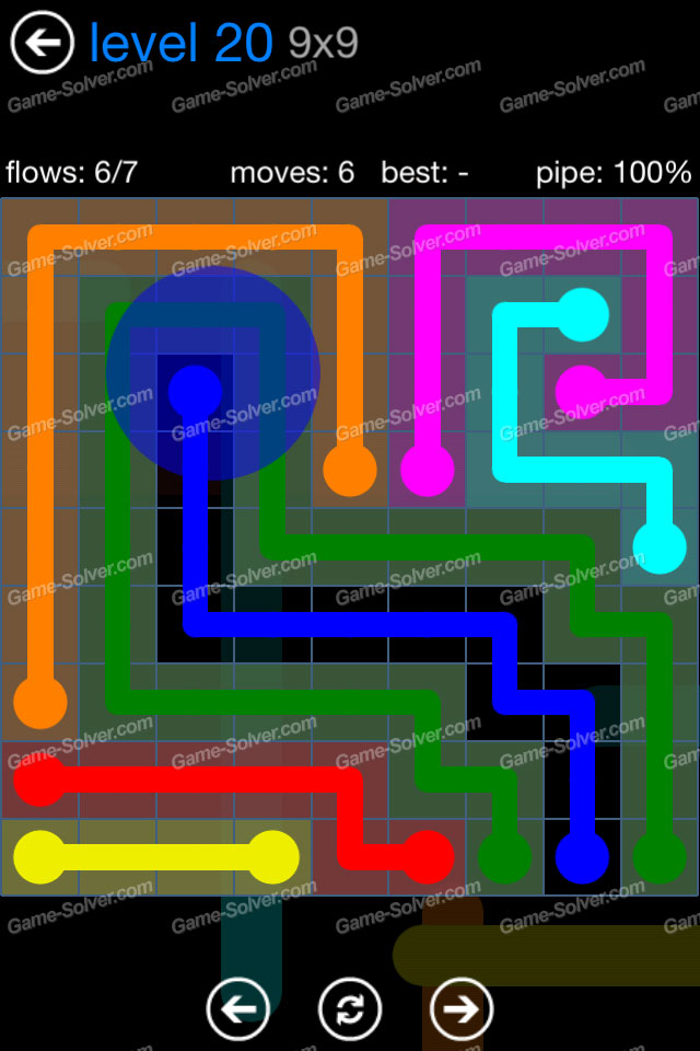 Flow Bonus Pack 9x9 Level 20 • Game Solver
