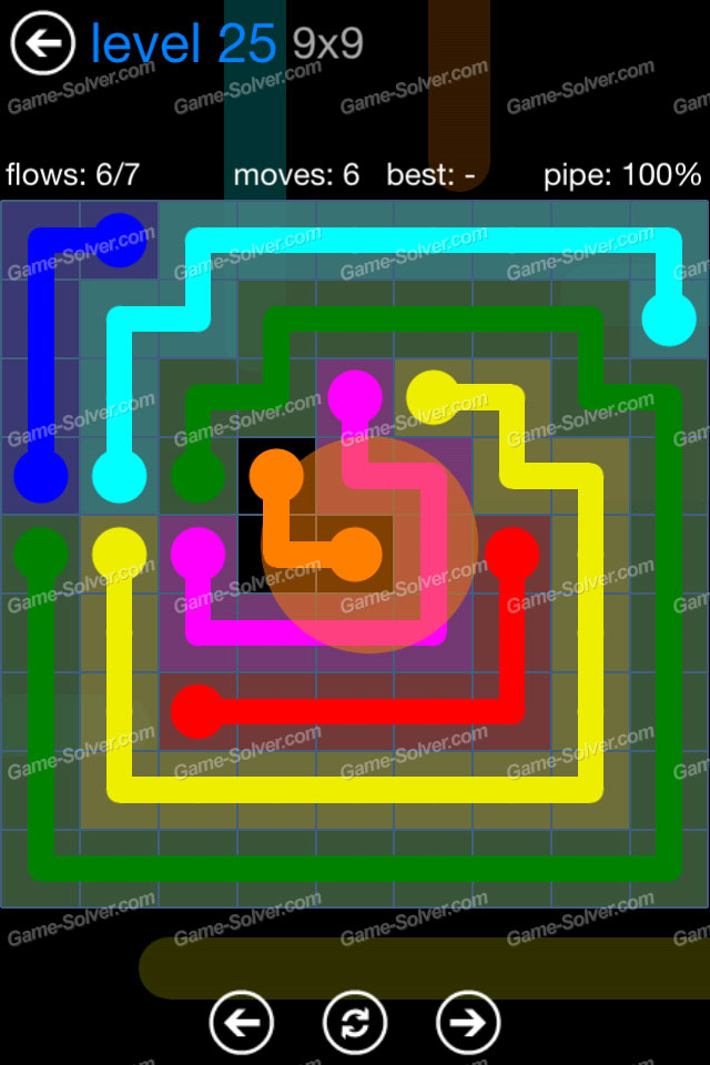 Flow Bonus Pack 9x9 Level 25 • Game Solver