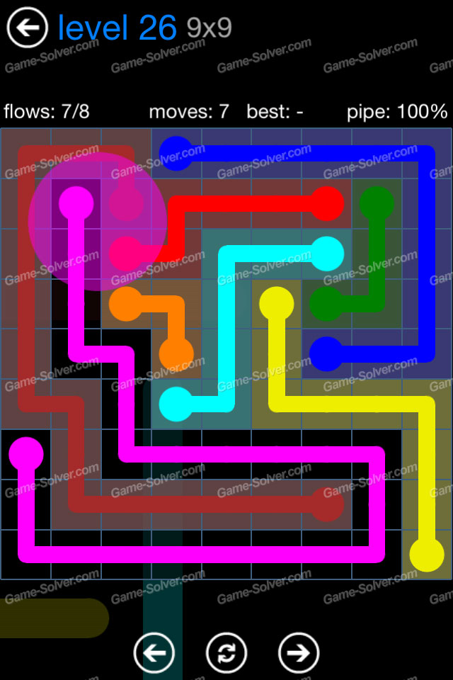 Flow Bonus Pack 9x9 Level 26 • Game Solver