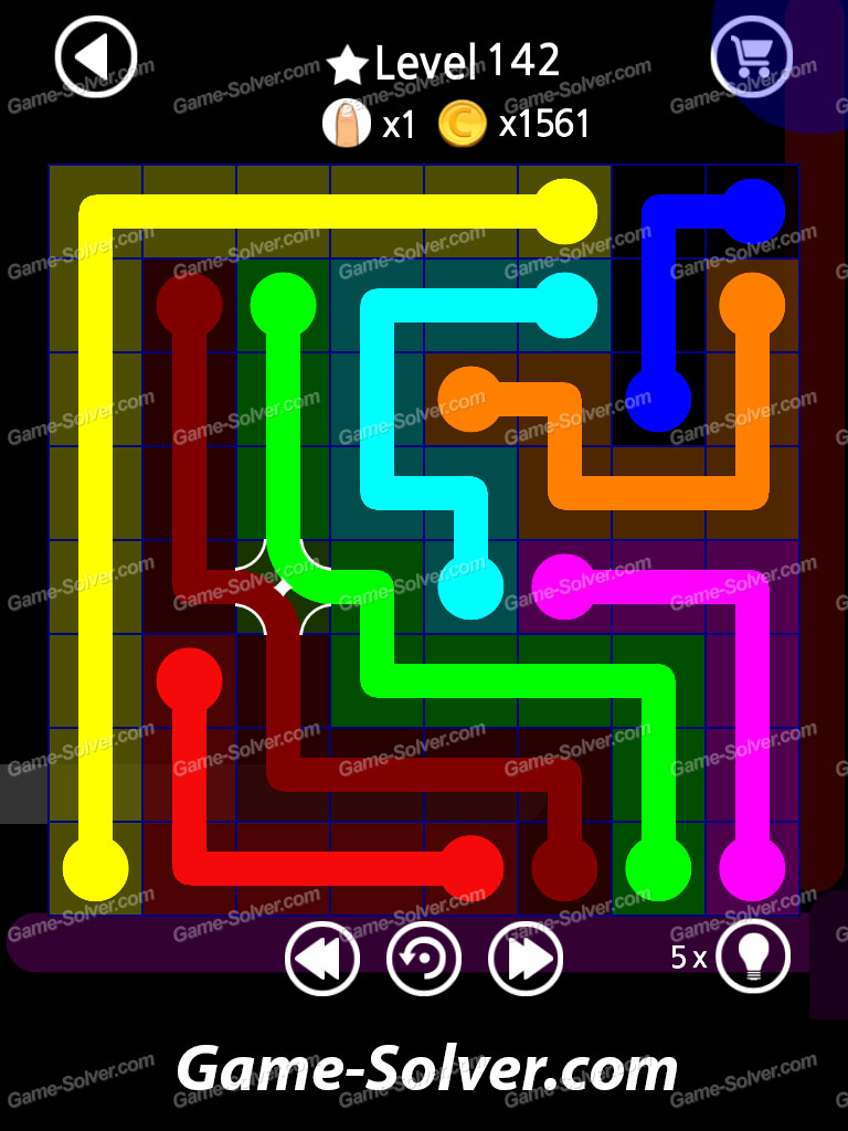 Flow Line Bend Kiwi Pack Level 142 • Game Solver