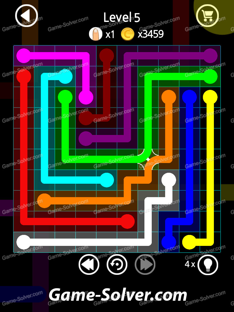 Flow Line Bend Lychee Pack Level 5 • Game Solver