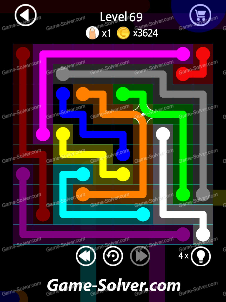 Flow Line Bend Lychee Pack Level 69 • Game Solver