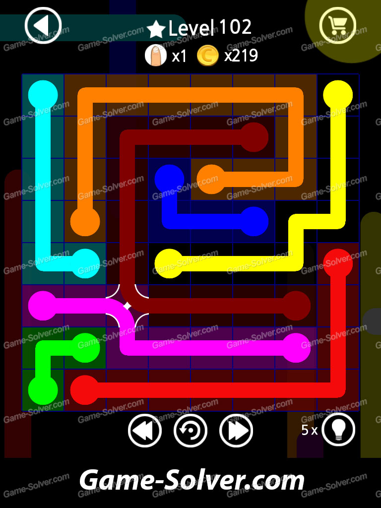 Flow Line Bend Mango Pack Level 102 • Game Solver