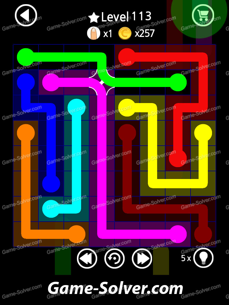 Flow Line Bend Mango Pack Level 113 • Game Solver