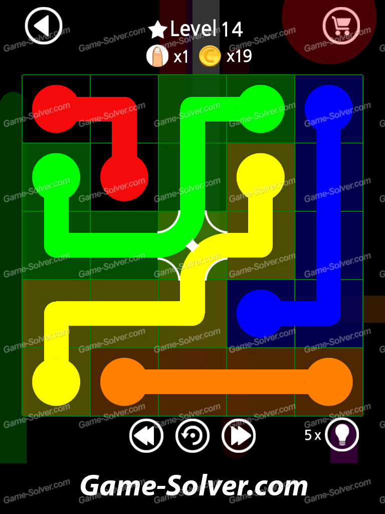 Flow Line Bend Mango Pack Level 14 • Game Solver