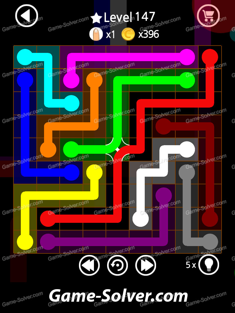Flow Line Bend Mango Pack Level 147 • Game Solver